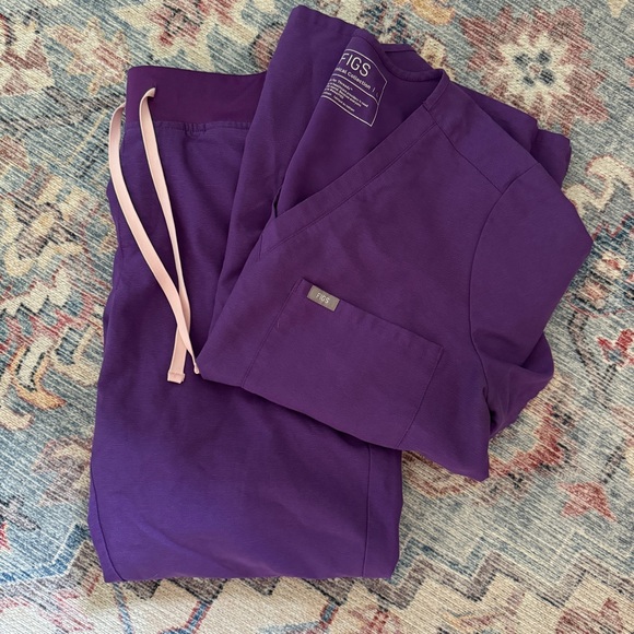 Figs | Tops | Figs Purple Scrub Set | Poshmark